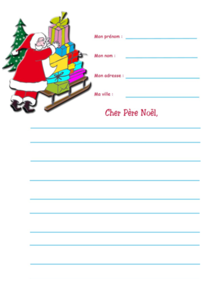 Ecrire au Père Noel